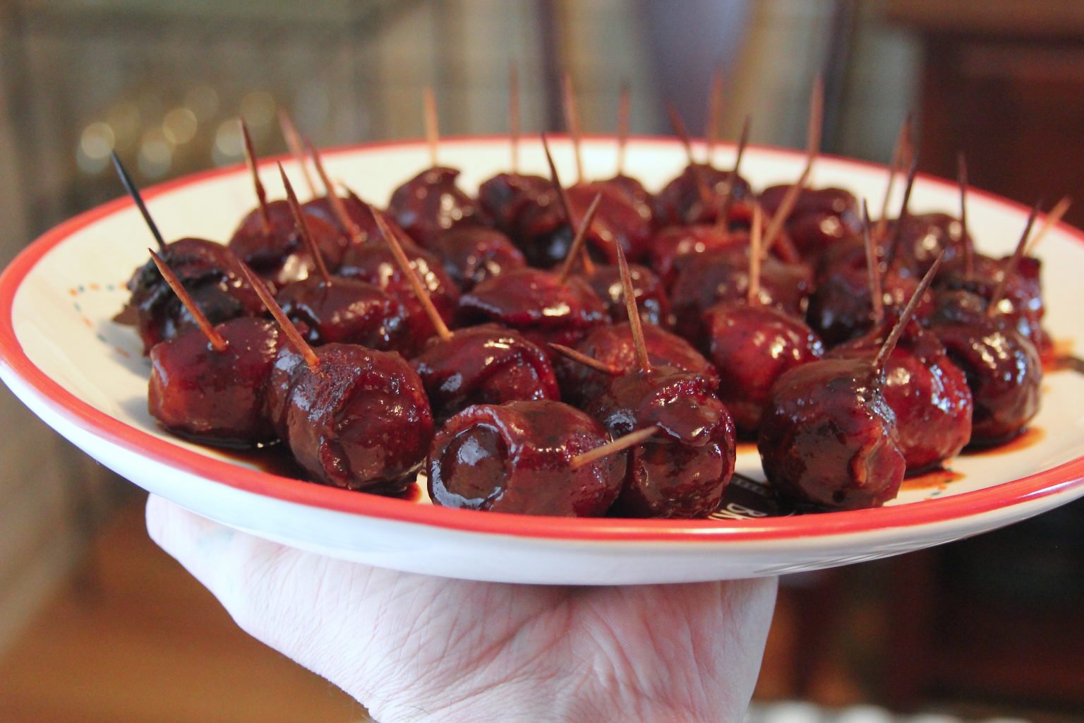 Smoked Bacon Wrapped Meatballs, The Easiest Grilled Appetizer Ever