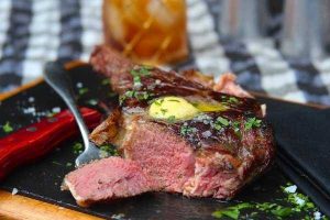 Rich Butter Poached Bison Ribeye Recipe, The Sous-Vide-Que Method ...