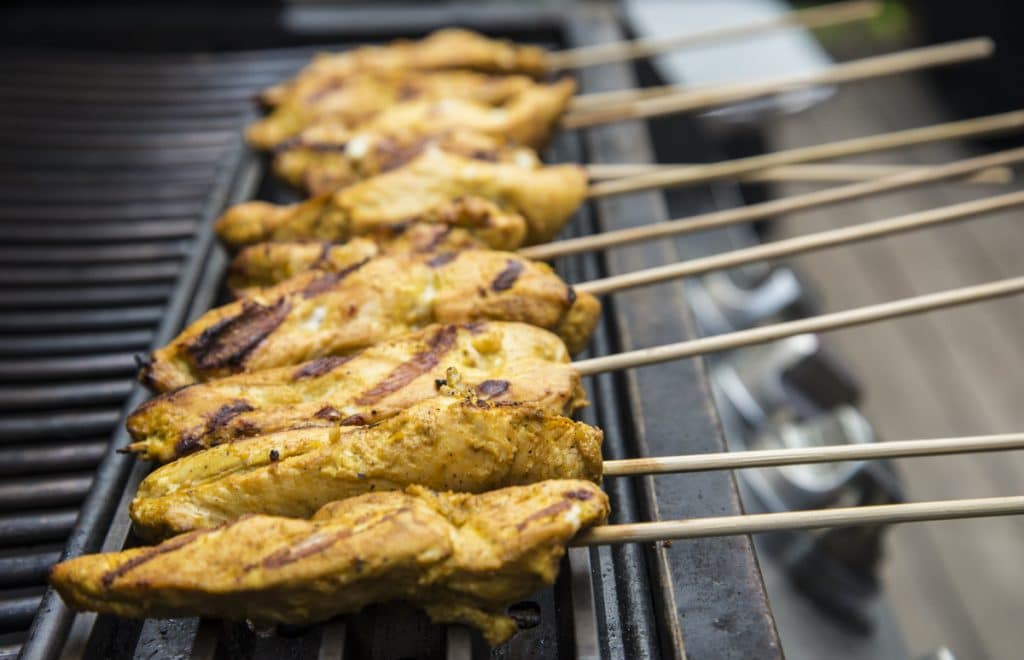 Grilled Chicken Satay With Peanut Sauce Brings A Taste Of Asia To Your ...